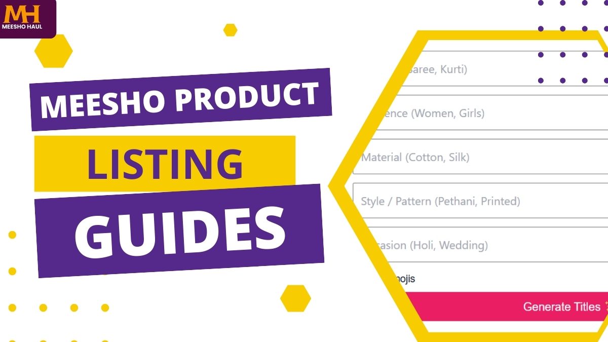 Meesho Product Listing Guide – सही Title & Description कैसे लिखें?